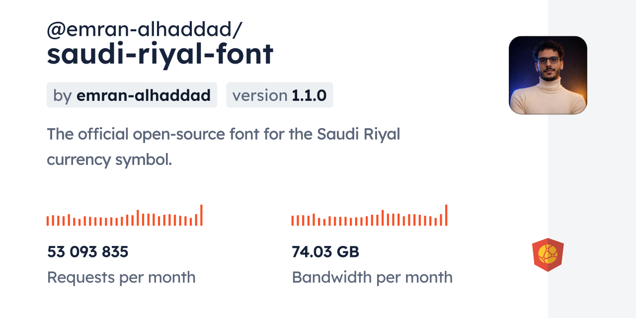 @emran-alhaddad/saudi-riyal-font CDN by jsDelivr - A CDN for npm and GitHub