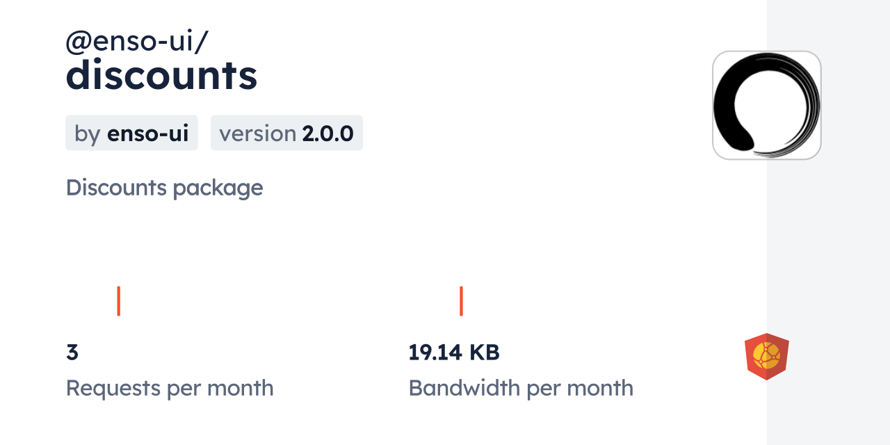 @enso-ui/discounts CDN by jsDelivr - A CDN for npm and GitHub