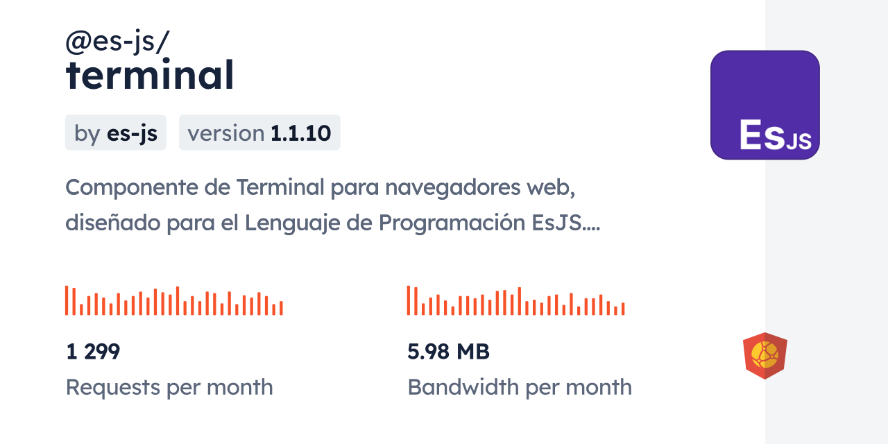 @es-js/terminal CDN by jsDelivr - A CDN for npm and GitHub
