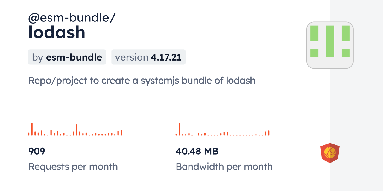 @esm-bundle/lodash CDN by jsDelivr - A CDN for npm and GitHub