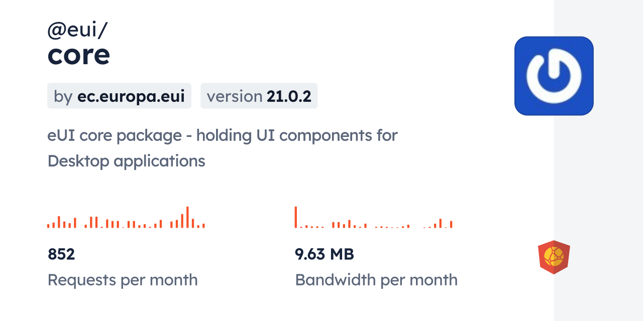 @eui/core CDN by jsDelivr - A CDN for npm and GitHub