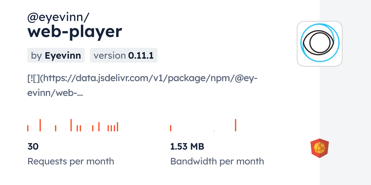 @eyevinn/web-player CDN by jsDelivr - A CDN for npm and GitHub