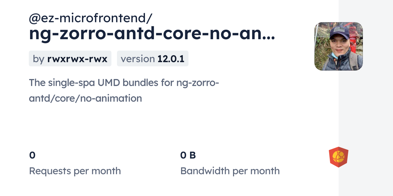 @ez-microfrontend/ng-zorro-antd-core-no-animation CDN by jsDelivr - A CDN for npm and GitHub
