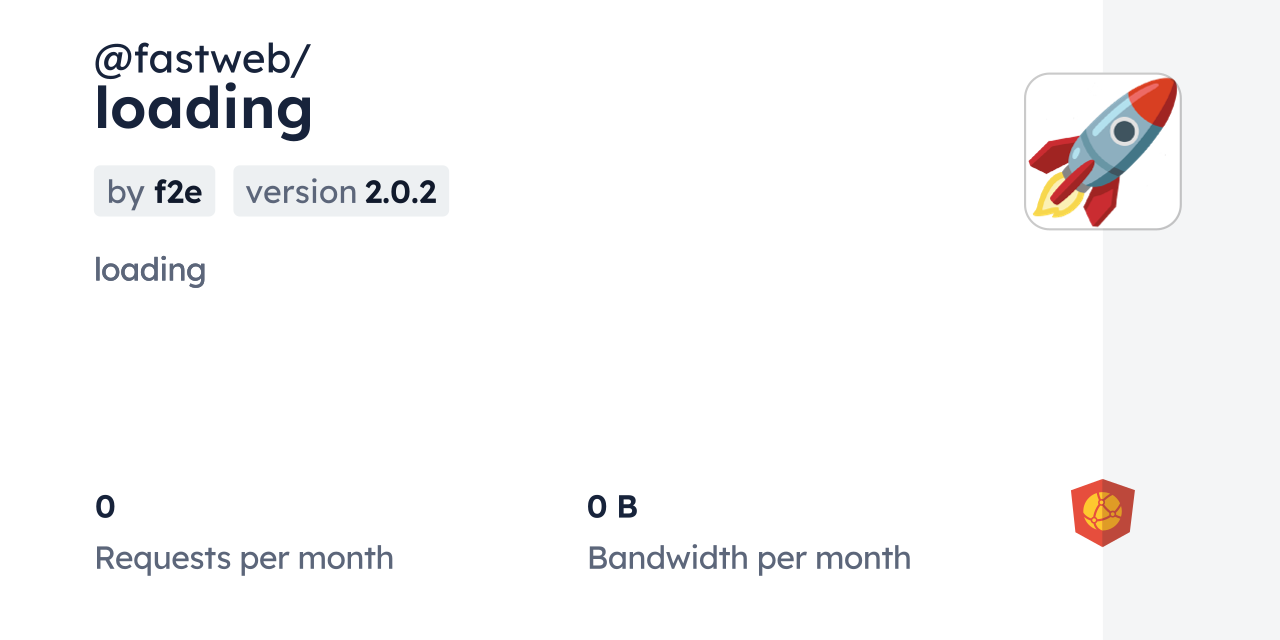 @fastweb/loading CDN by jsDelivr - A CDN for npm and GitHub