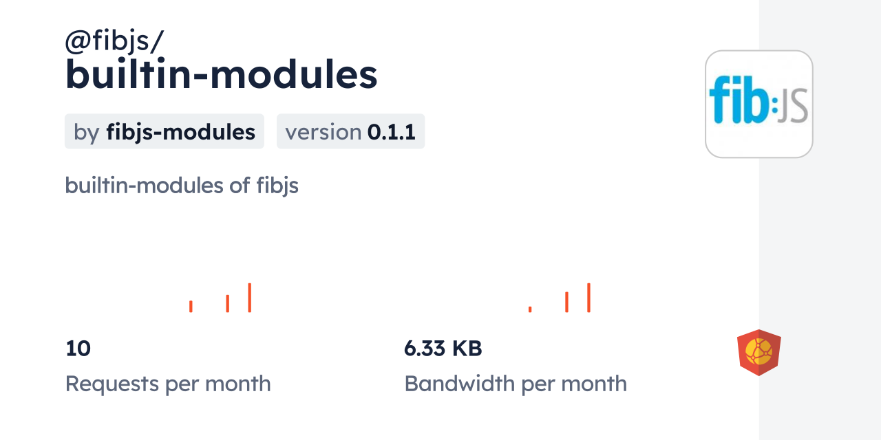 @fibjs/builtin-modules CDN by jsDelivr - A CDN for npm and GitHub