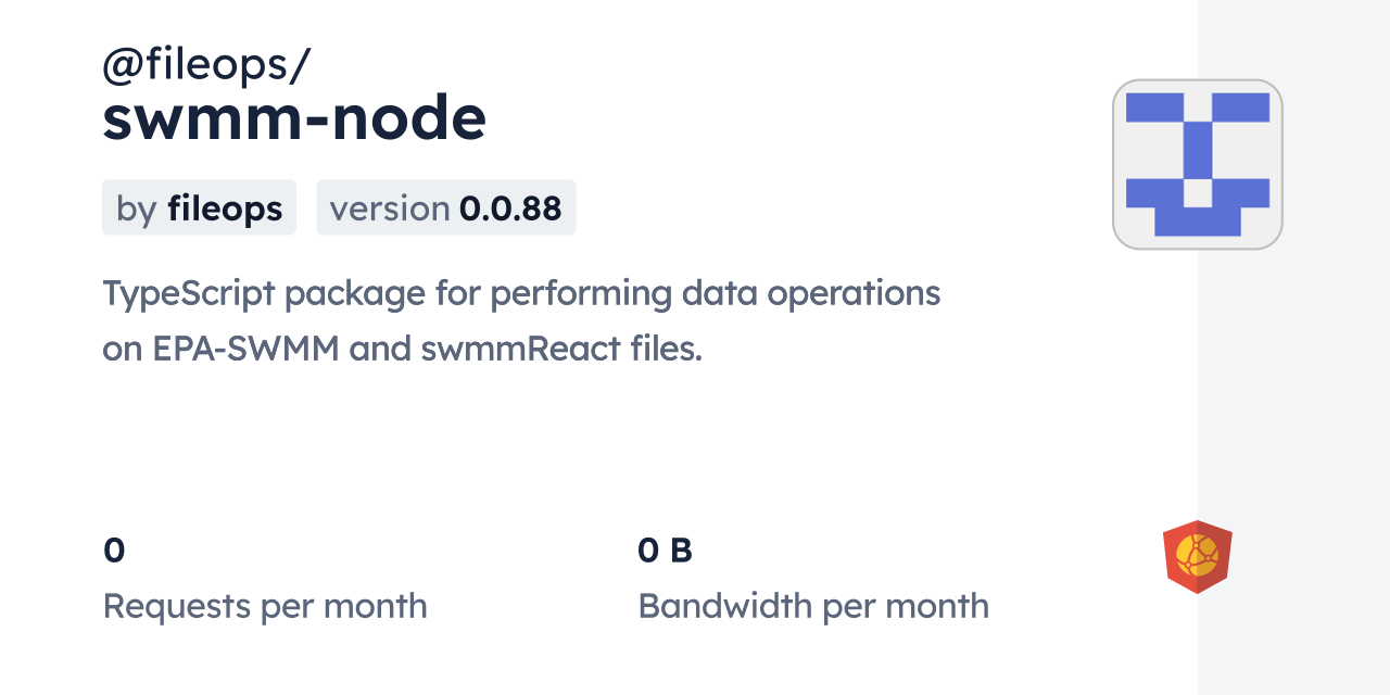 @fileops/swmm-node CDN by jsDelivr - A CDN for npm and GitHub