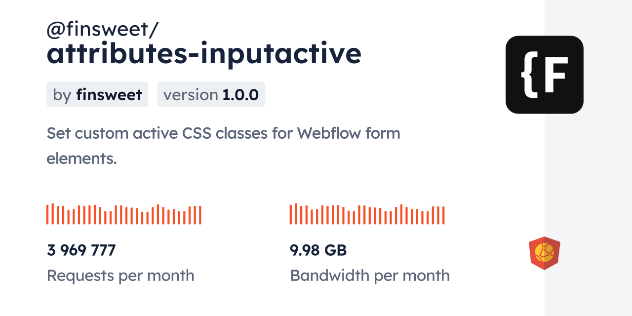@finsweet/attributes-inputactive CDN by jsDelivr - A CDN for npm and GitHub