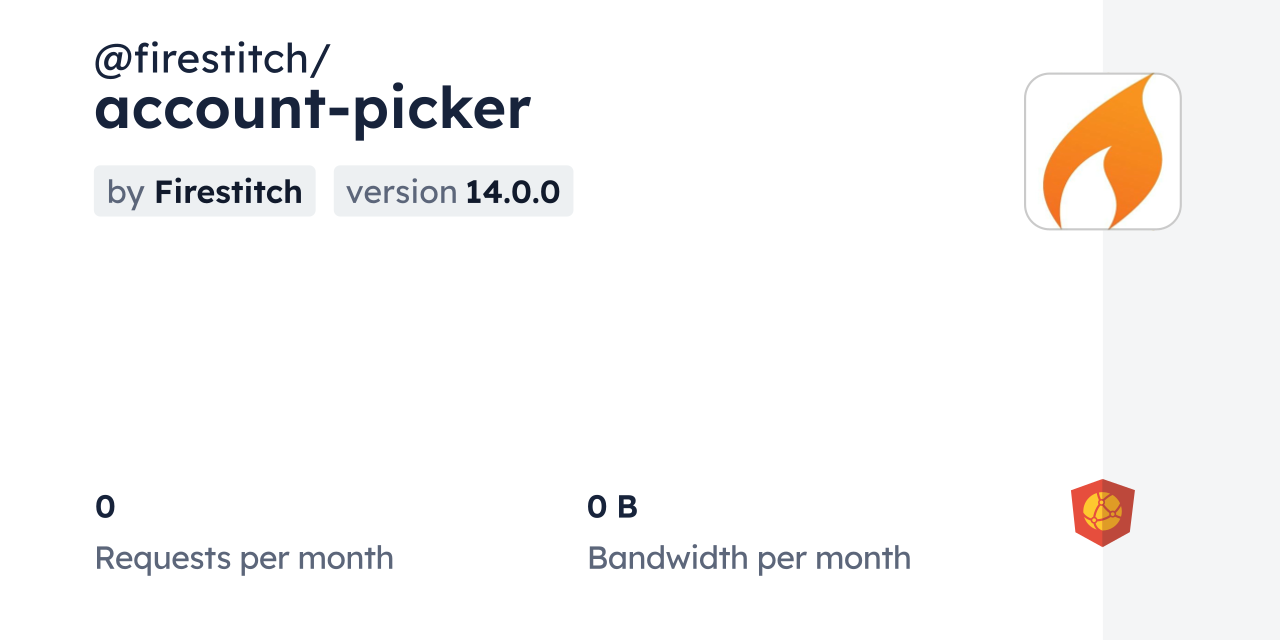 @firestitch/account-picker CDN by jsDelivr - A CDN for npm and GitHub