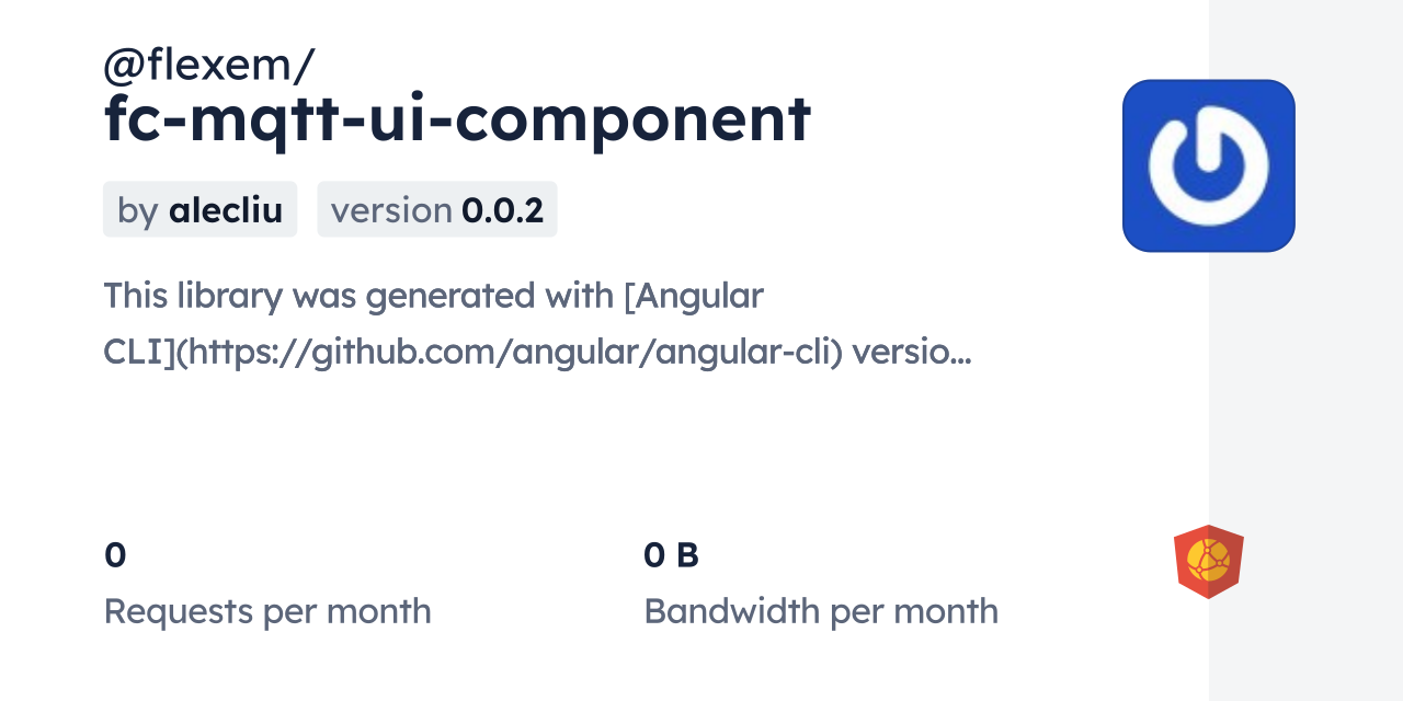 @flexem/fc-mqtt-ui-component CDN by jsDelivr - A CDN for npm and GitHub