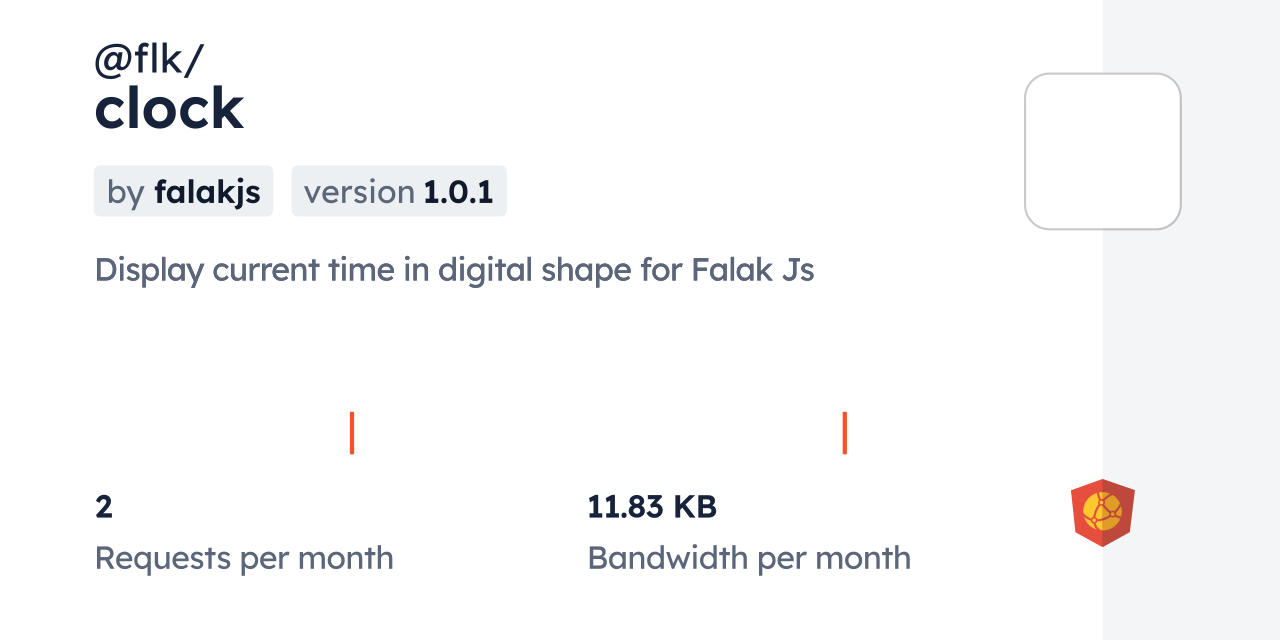 @flk/clock CDN by jsDelivr - A CDN for npm and GitHub
