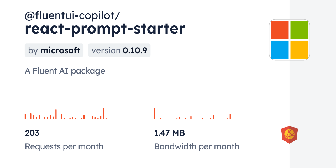 @fluentui-copilot/react-prompt-starter CDN by jsDelivr - A CDN for npm ...