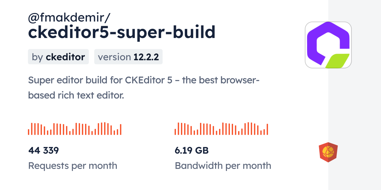 @fmakdemir/ckeditor5-super-build CDN by jsDelivr - A CDN for npm and GitHub