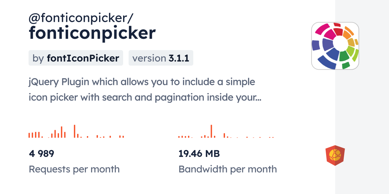 @fonticonpicker/fonticonpicker CDN by jsDelivr - A CDN for npm and GitHub