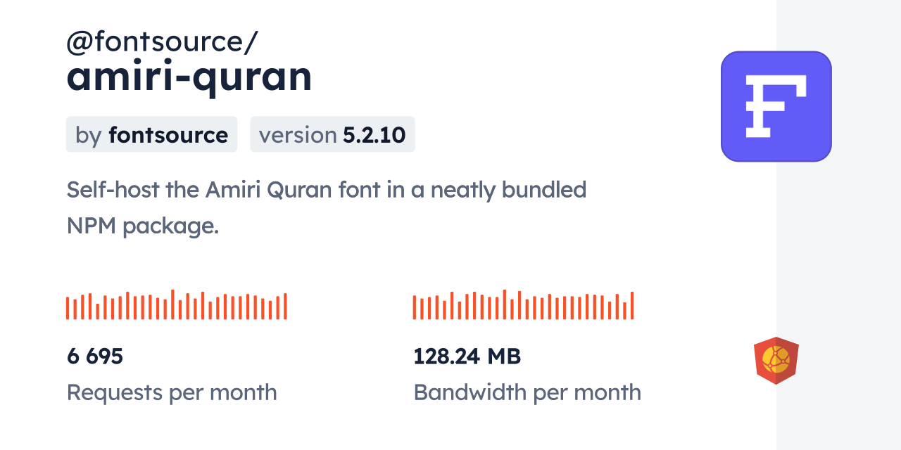 @fontsource/amiri-quran CDN by jsDelivr - A CDN for npm and GitHub