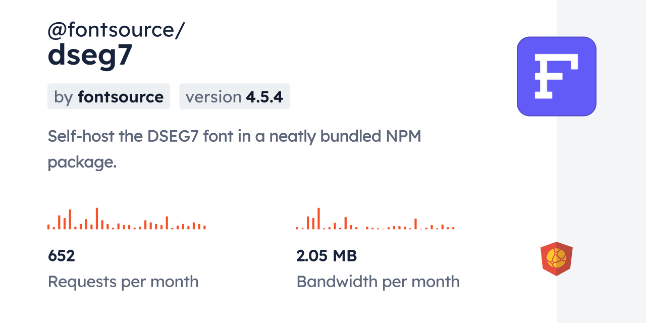 @fontsource/dseg7 CDN by jsDelivr - A CDN for npm and GitHub