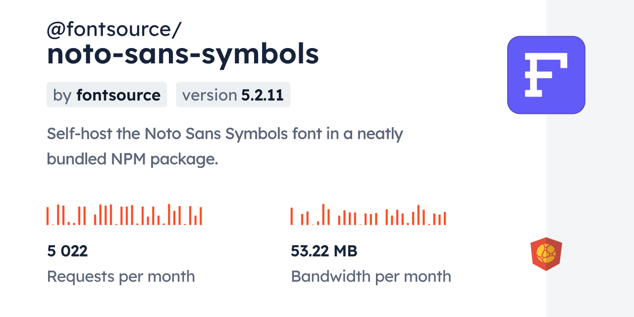 @fontsource/noto-sans-symbols CDN by jsDelivr - A CDN for npm and GitHub