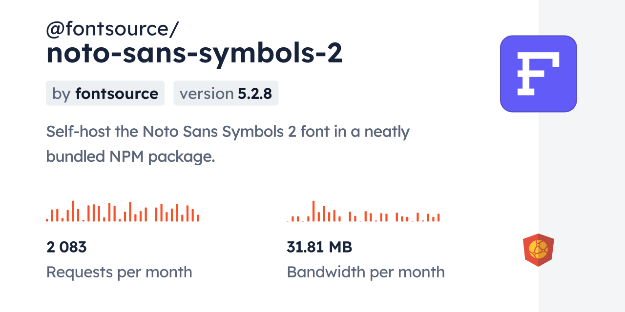 @fontsource/noto-sans-symbols-2 CDN by jsDelivr - A CDN for npm and GitHub