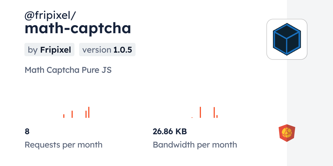 @fripixel/math-captcha CDN by jsDelivr - A CDN for npm and GitHub