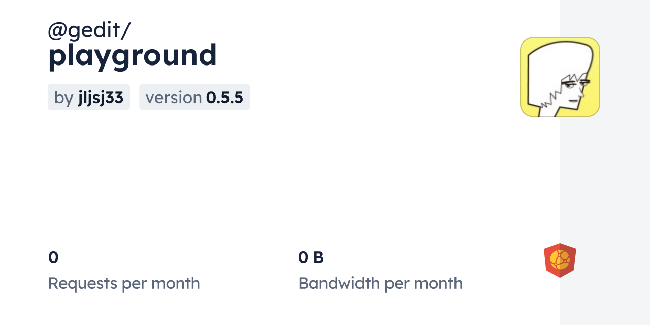 @gedit/playground CDN by jsDelivr - A CDN for npm and GitHub