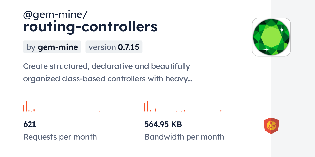 @gem-mine/routing-controllers CDN by jsDelivr - A CDN for npm and GitHub