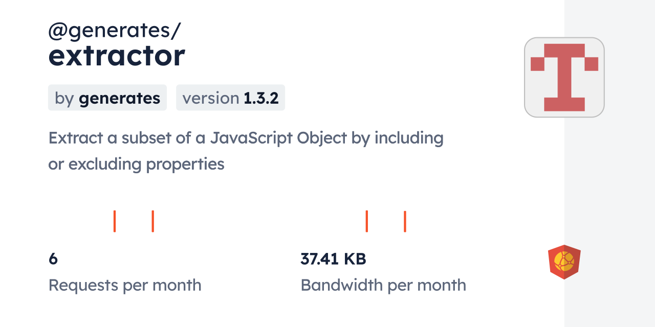 @generates/extractor CDN by jsDelivr - A CDN for npm and GitHub