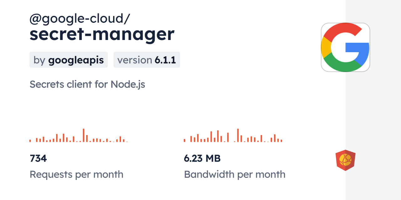 @google-cloud/secret-manager CDN by jsDelivr - A CDN for npm and GitHub