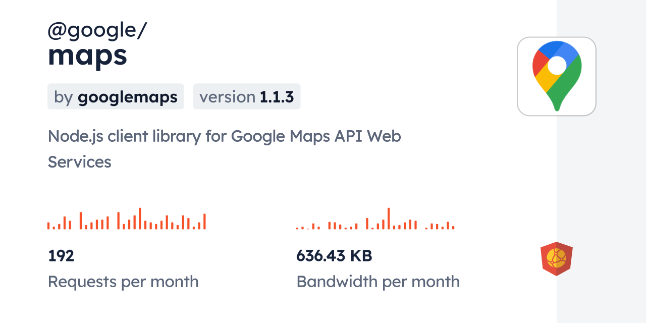 @google/maps CDN by jsDelivr - A CDN for npm and GitHub
