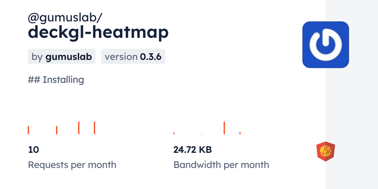 @gumuslab/deckgl-heatmap CDN by jsDelivr - A CDN for npm and GitHub