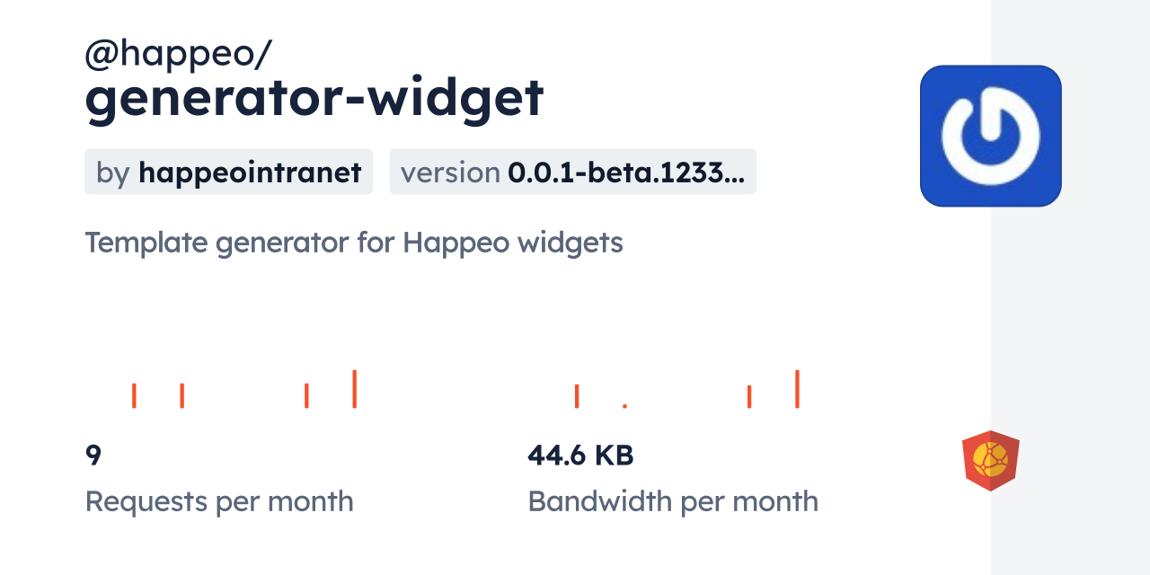 @happeo/generator-widget CDN by jsDelivr - A CDN for npm and GitHub