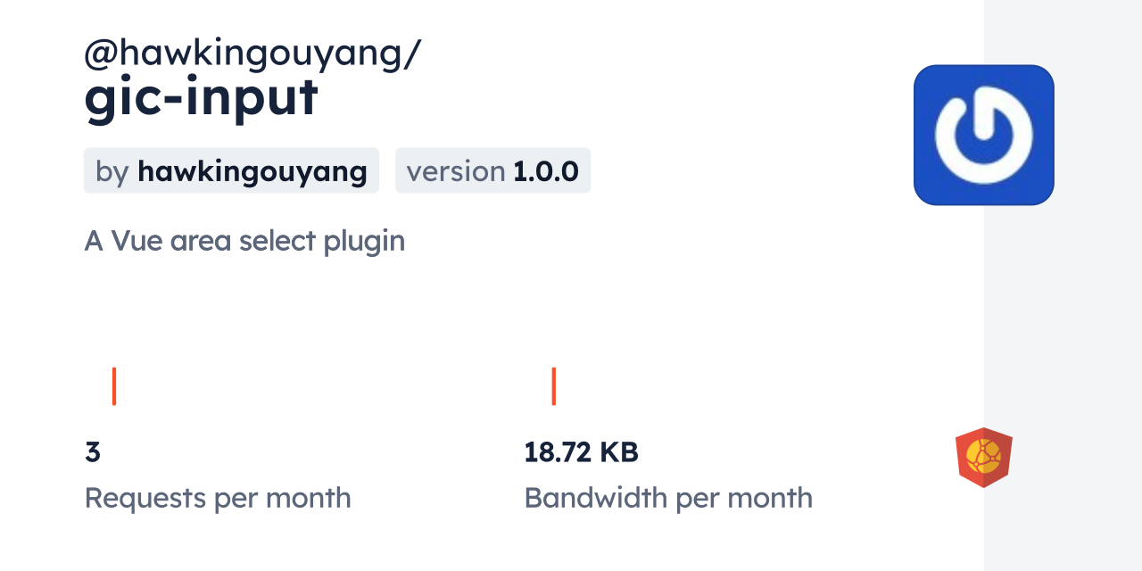 @hawkingouyang/gic-input CDN by jsDelivr - A CDN for npm and GitHub