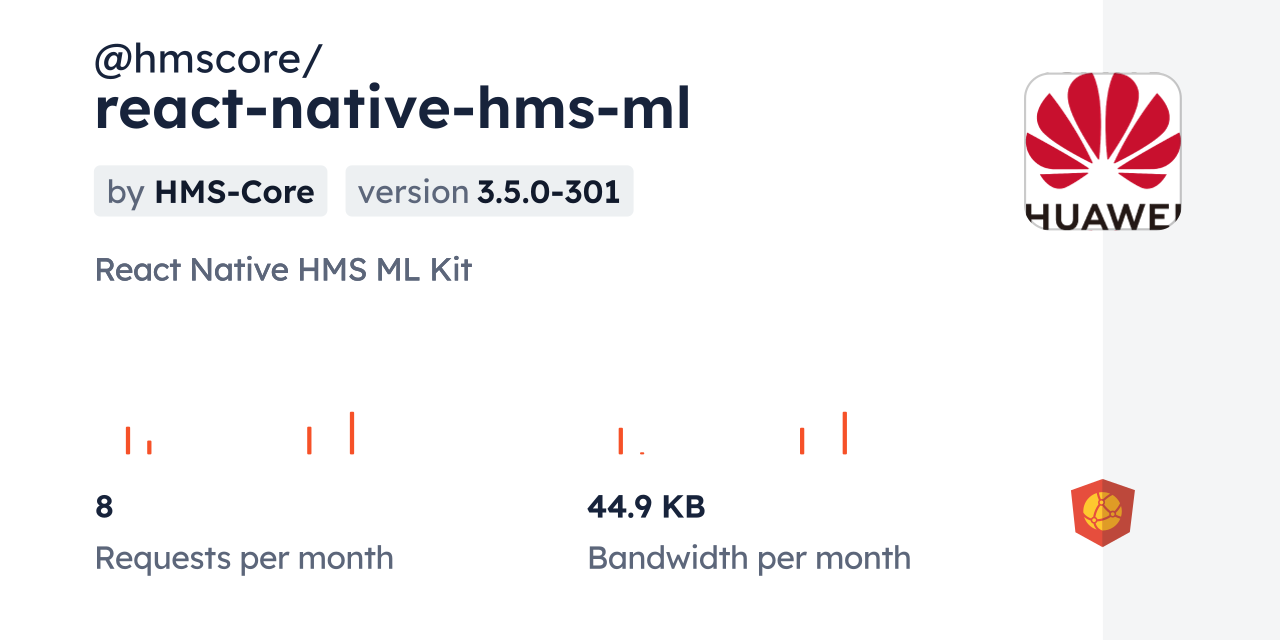 @hmscore/react-native-hms-ml CDN by jsDelivr - A CDN for npm and GitHub
