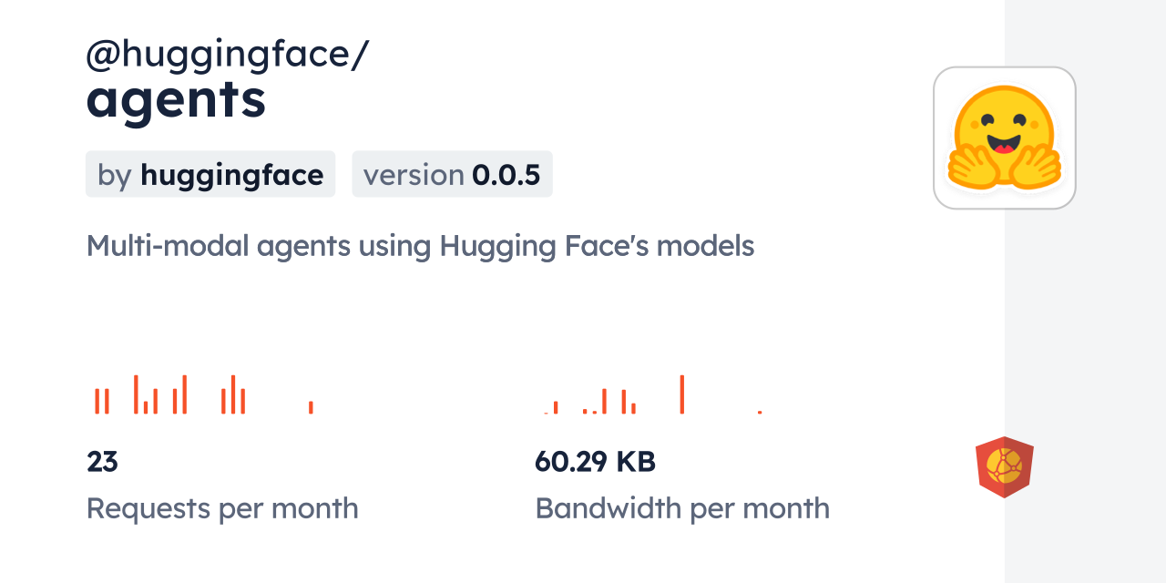 @huggingface/agents CDN by jsDelivr - A CDN for npm and GitHub