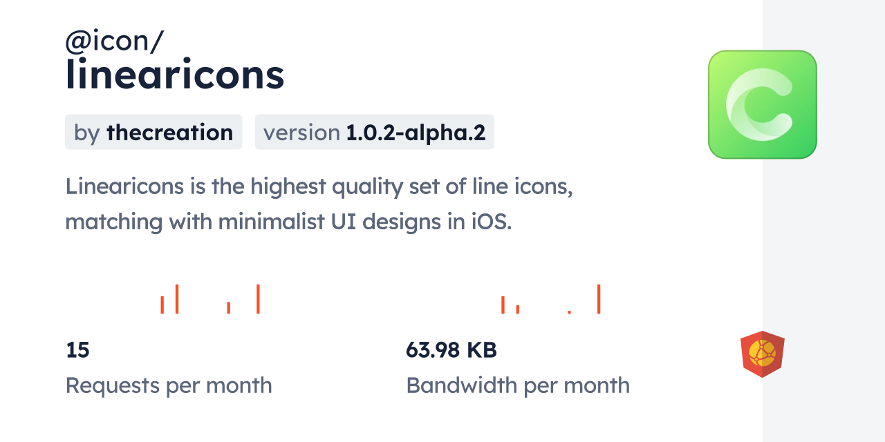 @icon/linearicons CDN by jsDelivr - A CDN for npm and GitHub