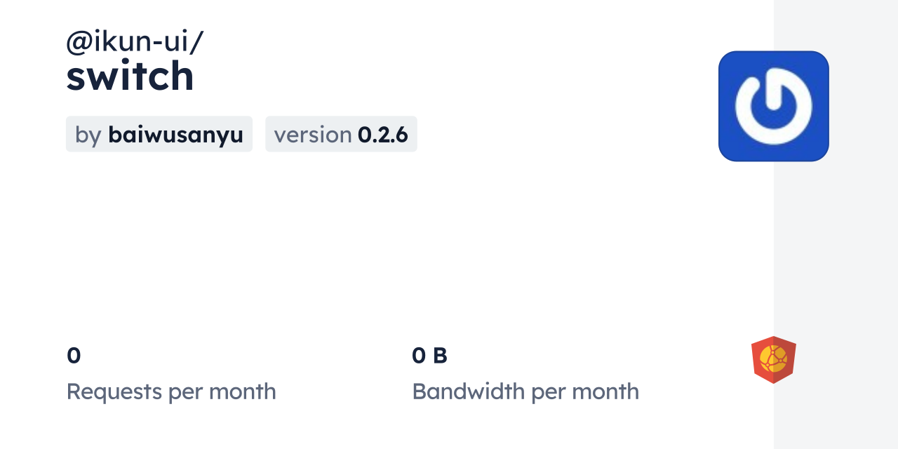 @ikun-ui/switch CDN by jsDelivr - A CDN for npm and GitHub