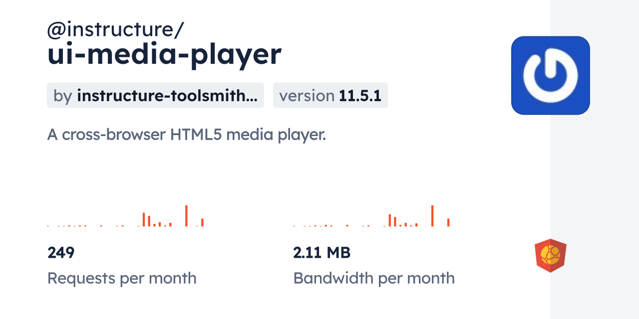 @instructure/ui-media-player CDN by jsDelivr - A CDN for npm and GitHub