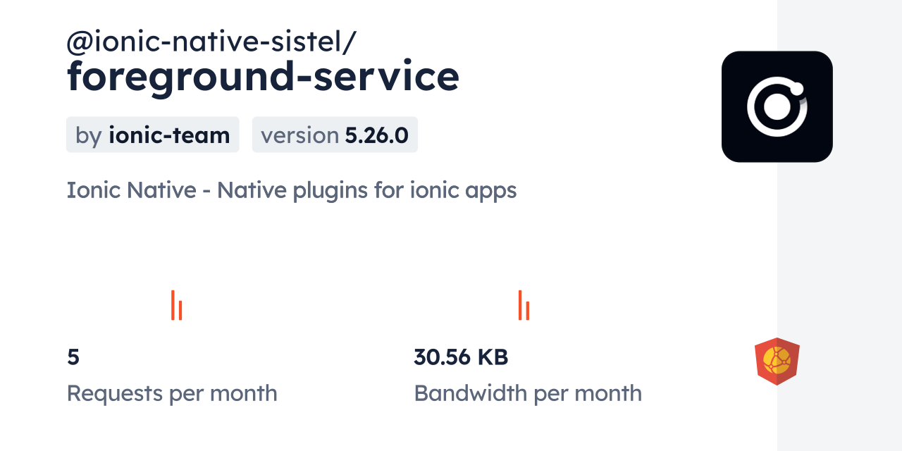 @ionic-native-sistel/foreground-service CDN by jsDelivr - A CDN for npm and GitHub