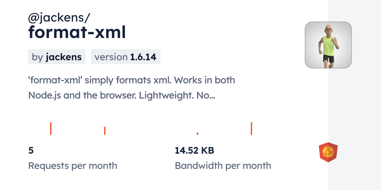 @jackens/format-xml CDN by jsDelivr - A CDN for npm and GitHub