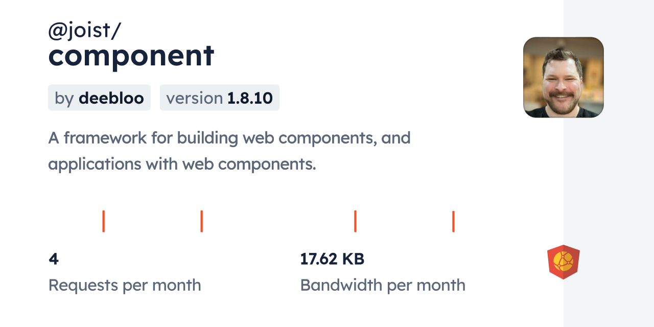 @joist/component CDN by jsDelivr - A CDN for npm and GitHub