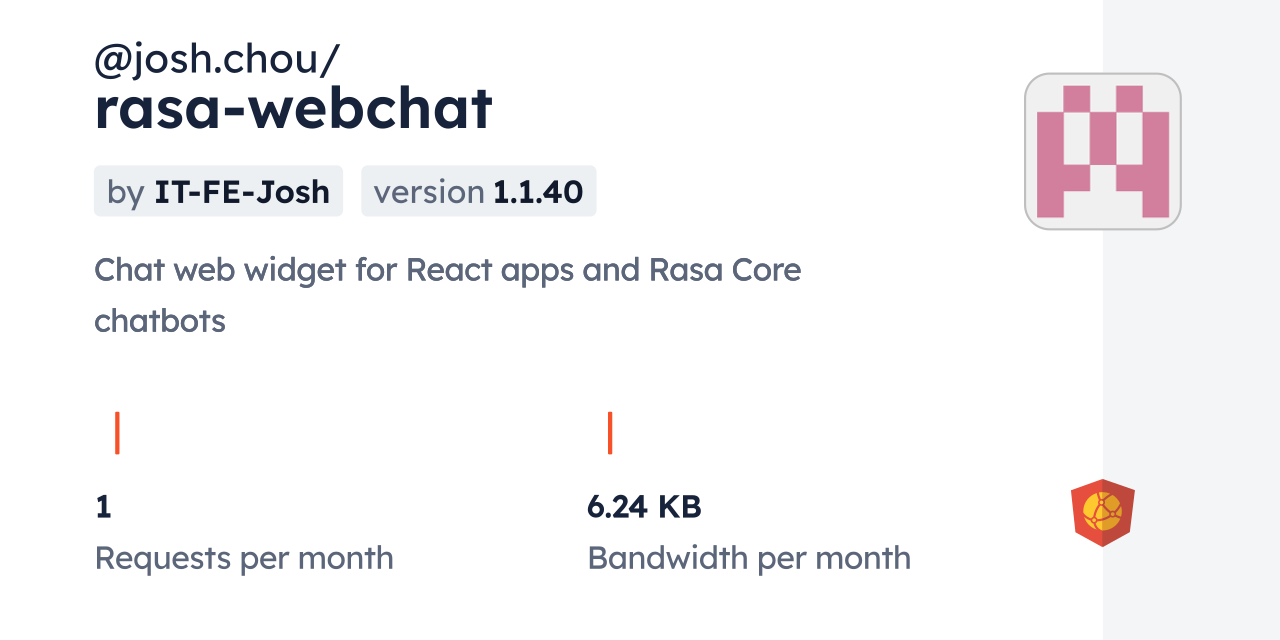 @josh.chou/rasa-webchat CDN by jsDelivr - A CDN for npm and GitHub