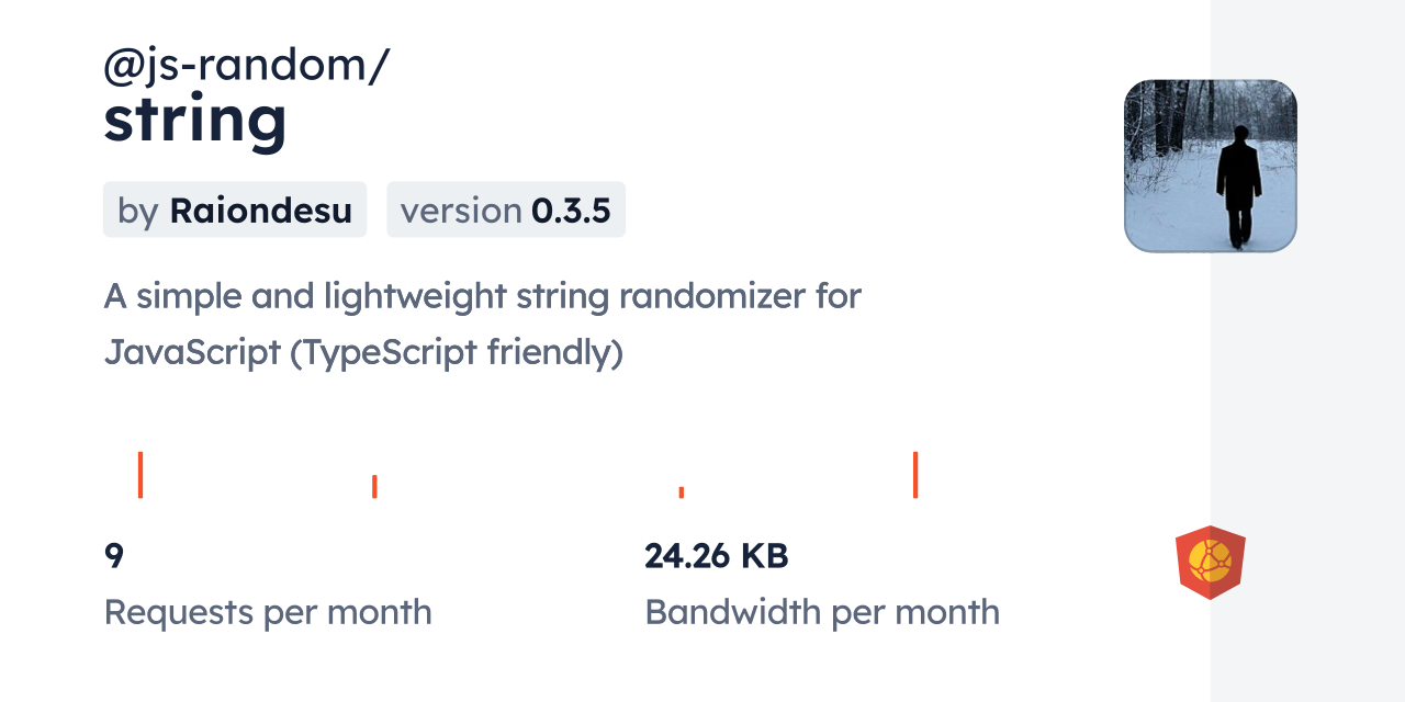 @js-random/string CDN by jsDelivr - A CDN for npm and GitHub