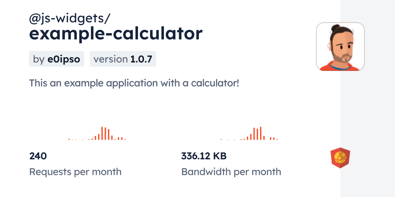 @js-widgets/example-calculator CDN by jsDelivr - A CDN for npm and GitHub