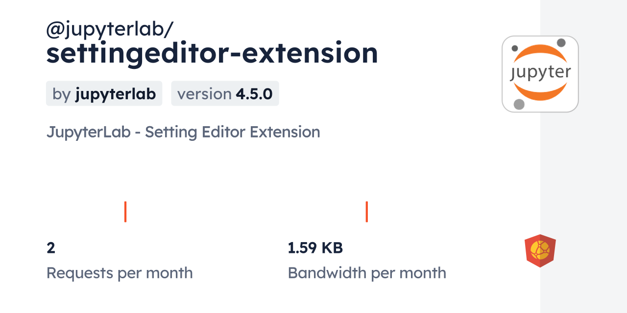 @jupyterlab/settingeditor-extension CDN by jsDelivr - A CDN for npm and GitHub