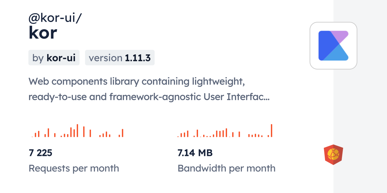 @kor-ui/kor CDN by jsDelivr - A CDN for npm and GitHub