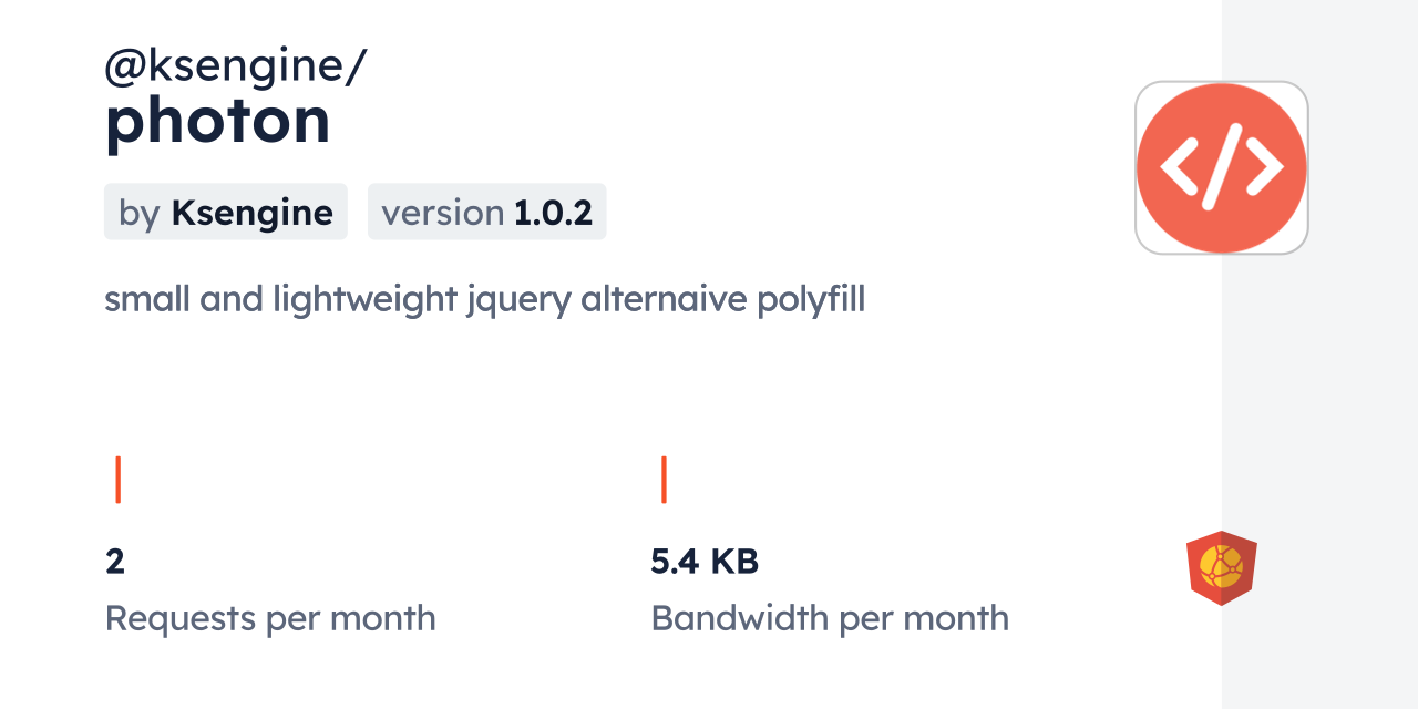 @ksengine/photon CDN by jsDelivr - A CDN for npm and GitHub