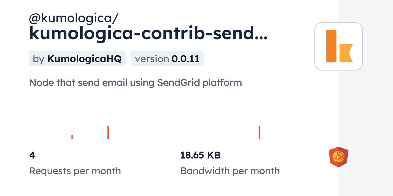 @kumologica/kumologica-contrib-sendgrid CDN by jsDelivr - A CDN for npm and GitHub