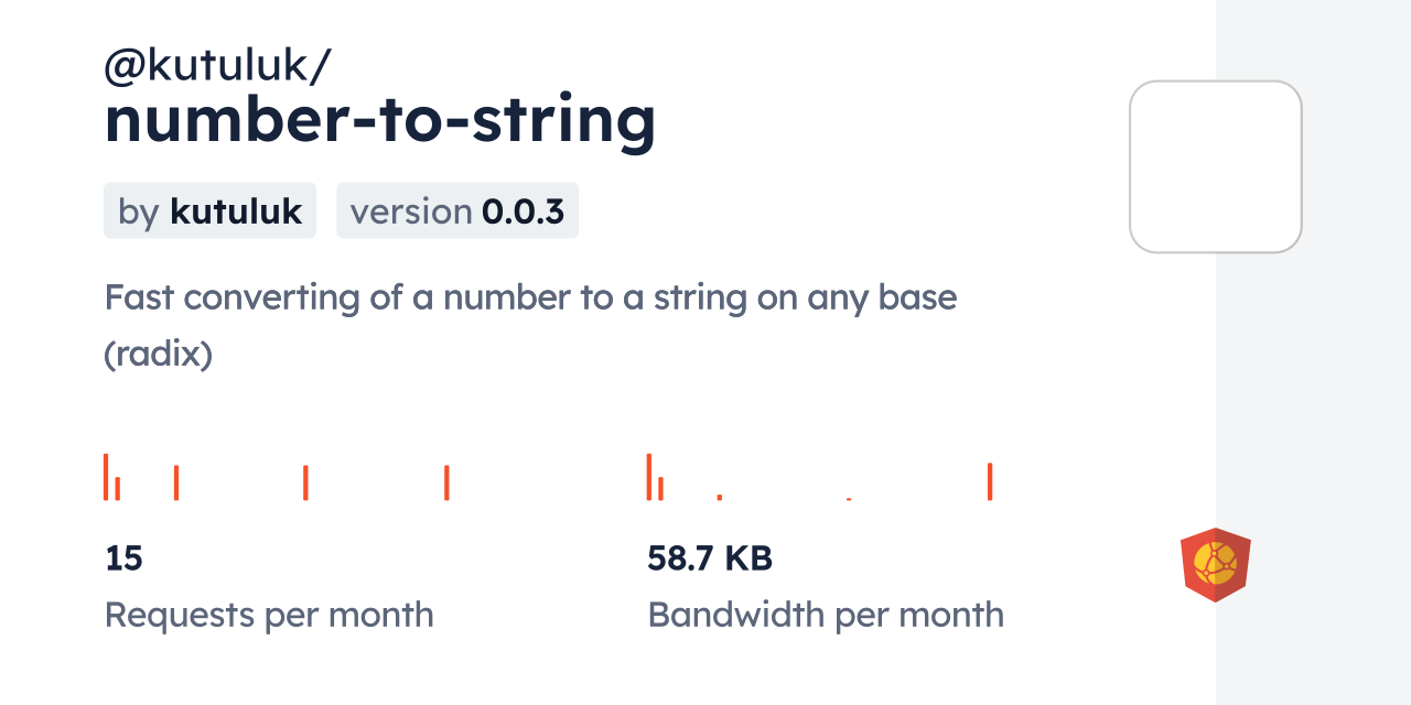 @kutuluk/number-to-string CDN by jsDelivr - A CDN for npm and GitHub