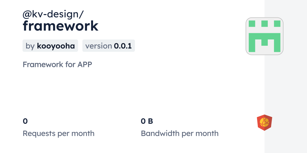 @kv-design/framework CDN by jsDelivr - A CDN for npm and GitHub