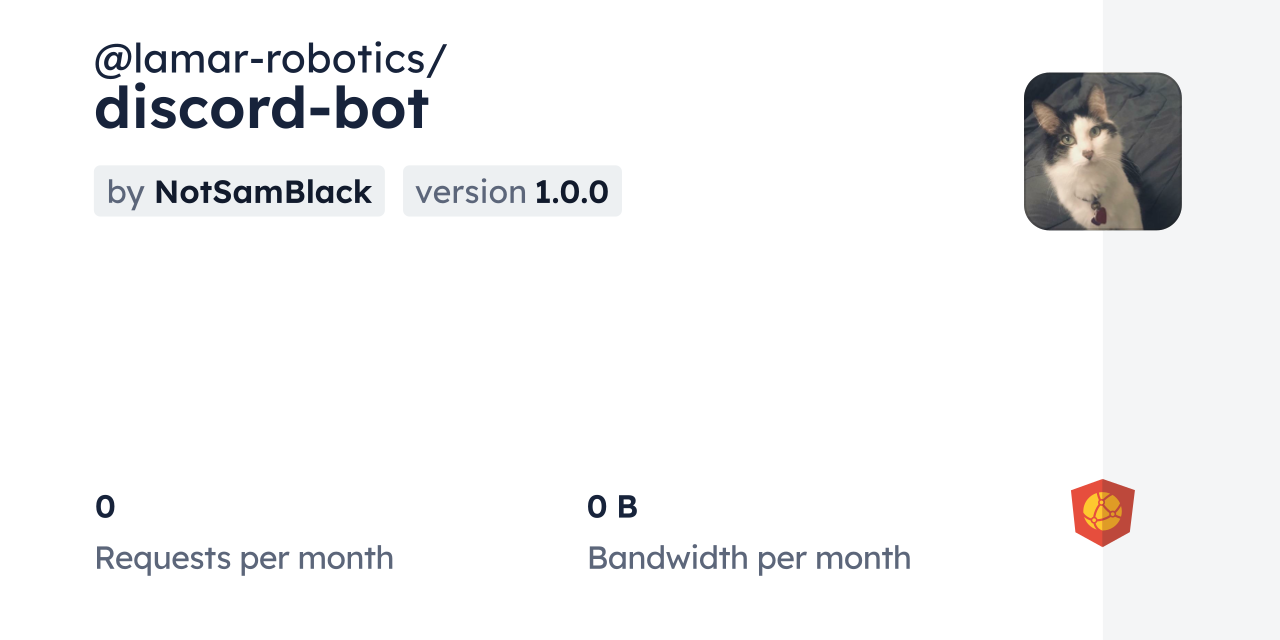 @lamar-robotics/discord-bot CDN by jsDelivr - A CDN for npm and GitHub