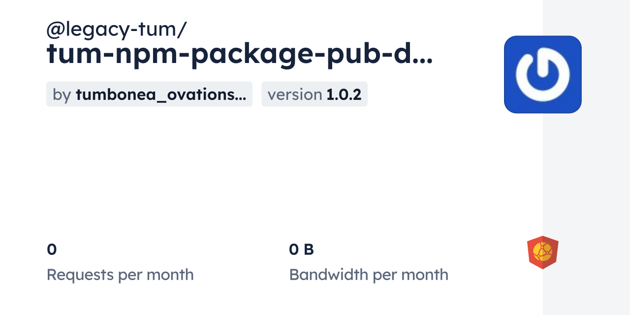 @legacy-tum/tum-npm-package-pub-demo CDN by jsDelivr - A CDN for npm and GitHub