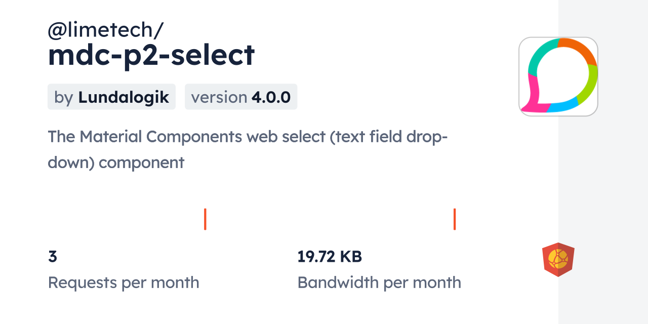 @limetech/mdc-p2-select CDN by jsDelivr - A CDN for npm and GitHub